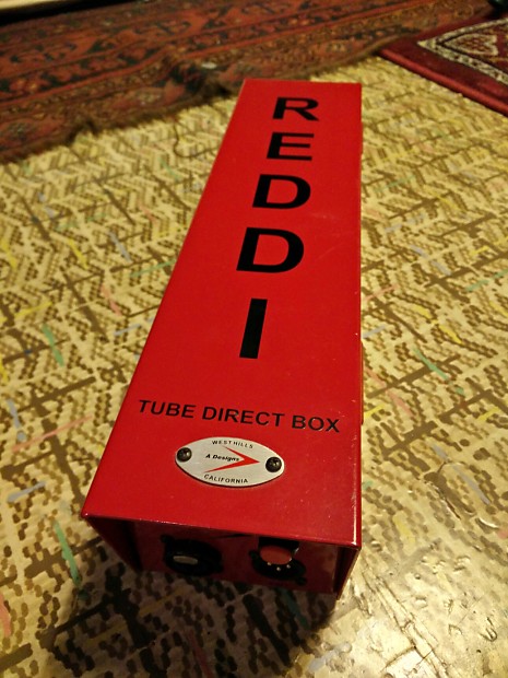 A designs REDDI bass DI direct box red | Reverb