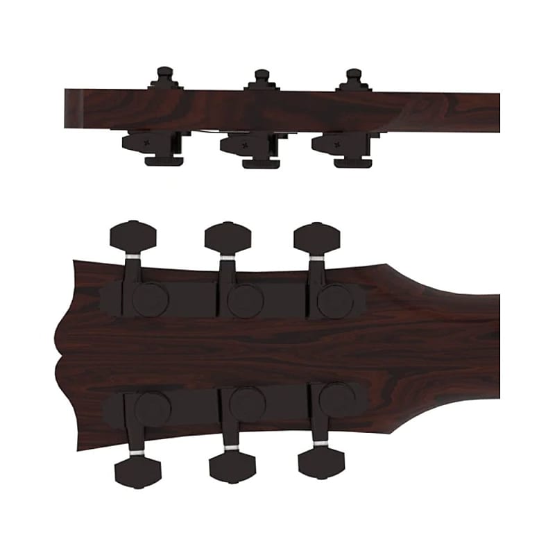 Hipshot Grip Lock Closed Gear Locking Tuners 3 x 3 (Black, | Reverb