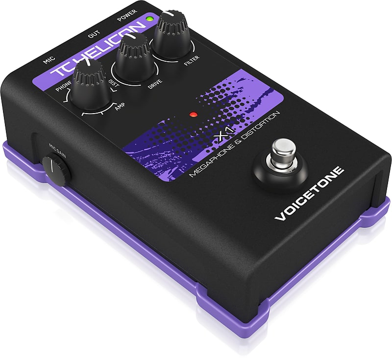 TC-Helicon VoiceTone X1 Single-Button Stompbox for Dramatic | Reverb
