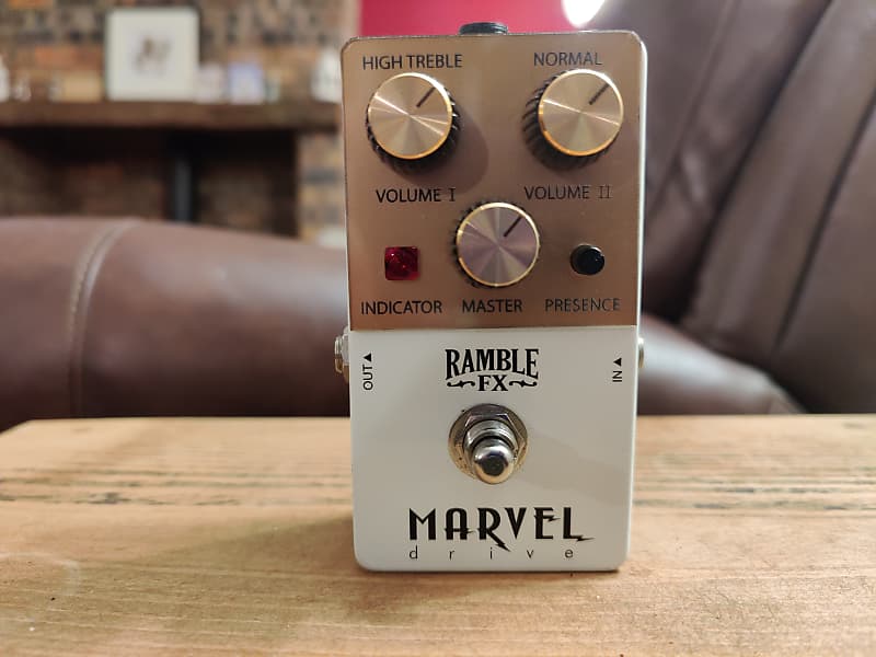 Ramble FX Marvel Drive White and Gold | Reverb