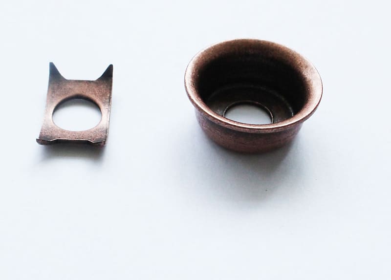 Telecaster Tele Jack Plate Cup,Antiqued Bronze finish | Reverb UK
