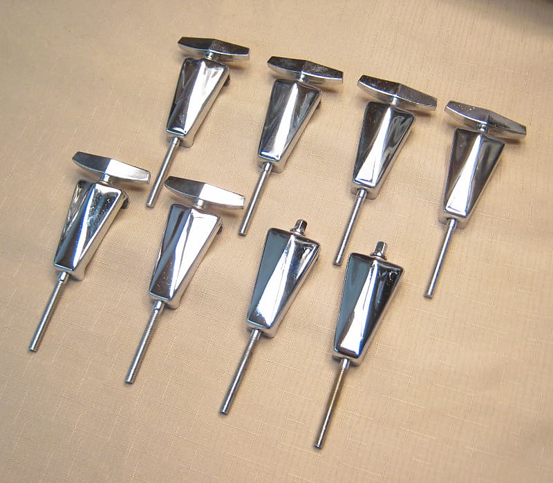 Pearl Export T Rods Key Rods and Claws for Bass Drum Set of 8 | Reverb