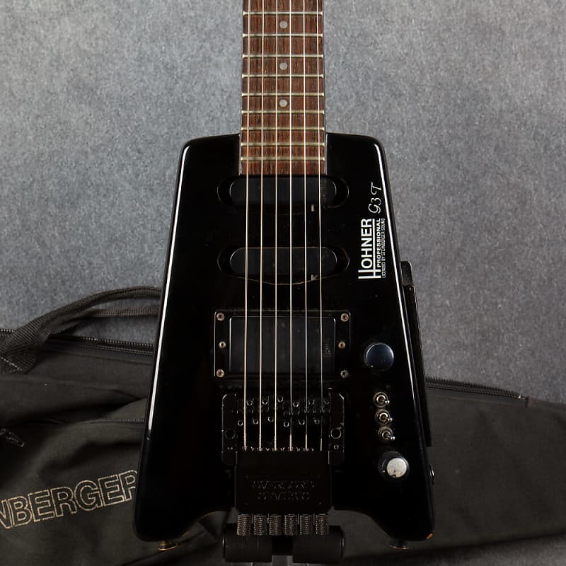 Hohner G3T Headless Guitar - Black - Gig Bag - 2nd Hand | Reverb