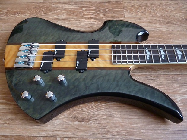 B.C. Rich Mockingbird Bass NTMBO 2007 Green/Natural | Reverb