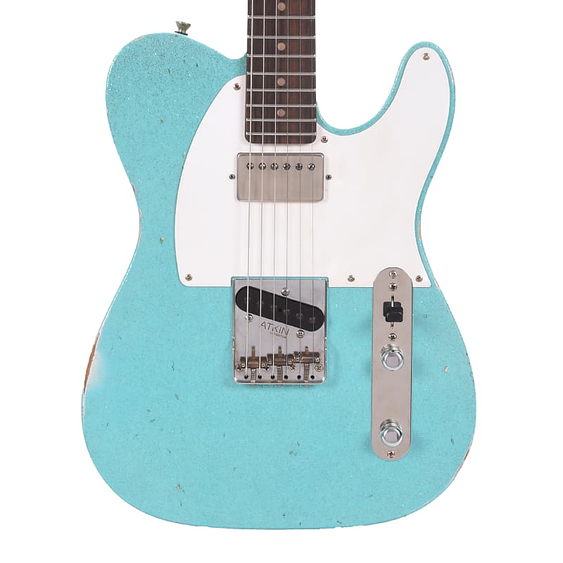 Atkin 59 T-Style Classic Aged Daphne Blue Sparkle w/Roasted | Reverb