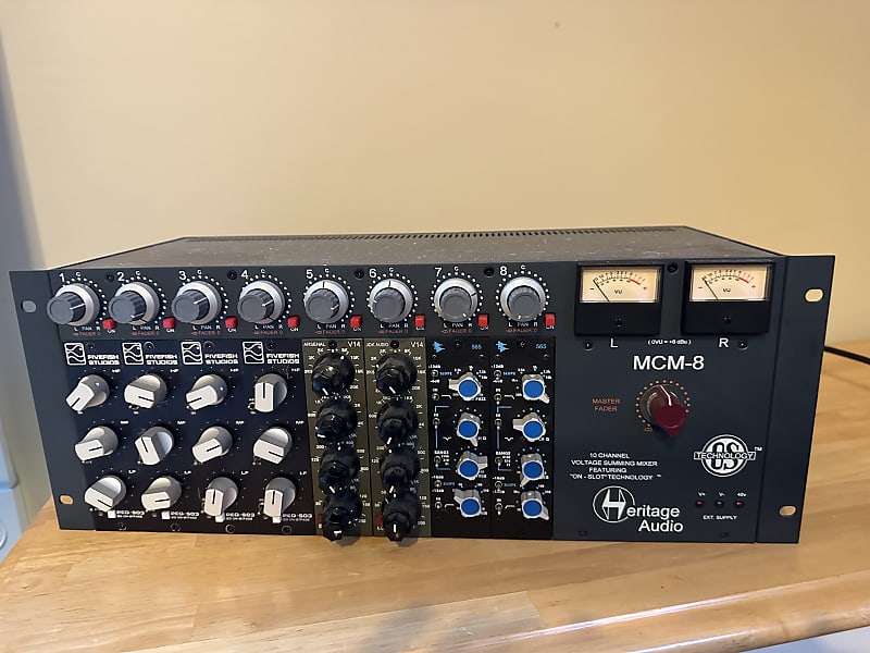 Custom discrete analog mixer 10 channels 2010s - Neve Blue | Reverb