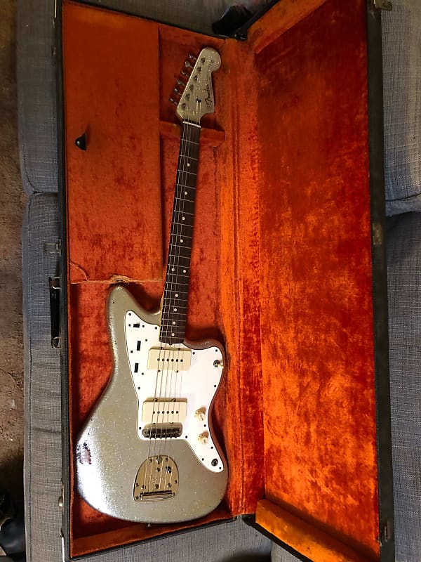 Fender Custom Shop Jazzmaster -- Silver Sparkle | Reverb