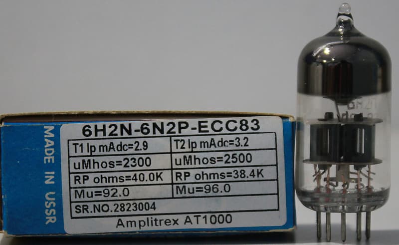 6H2N 6N2P ECC83 PLATE GETTER MADE IN USSR AMPLITREX TESTED | Reverb