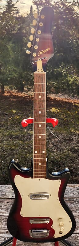 Teisco Kawai S1 Single Coil Offset Guitar Blood Burst 1964 | Reverb