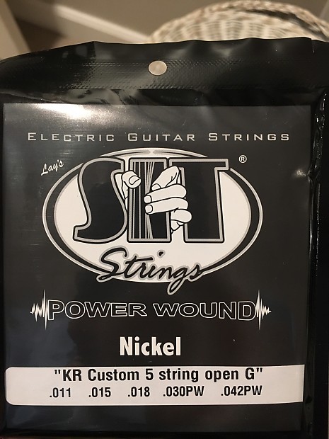 Newman Guitars 5 String Keith Richards custom gauge strings | Reverb