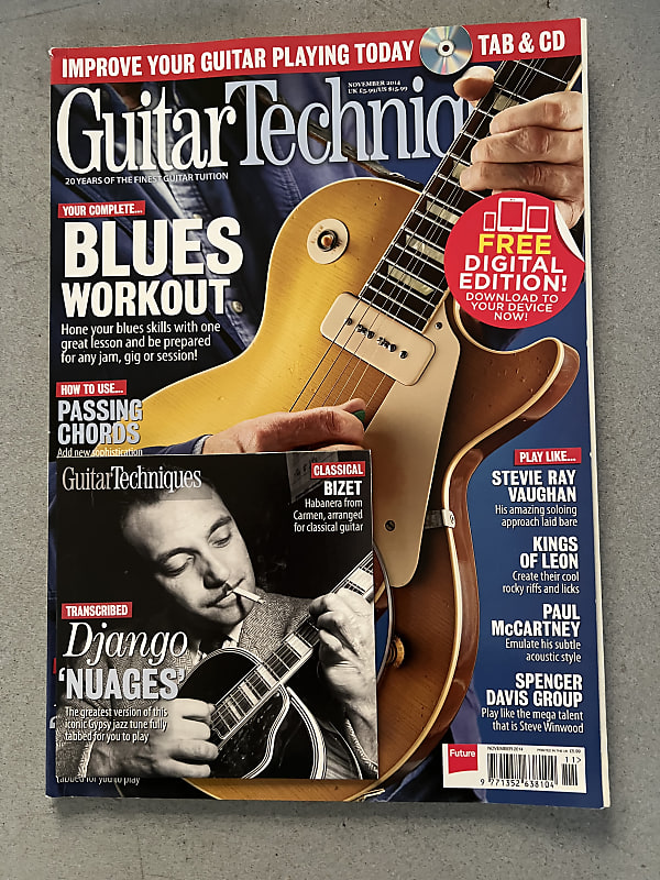 Guitar Techniques Django Reinhardt Stevie Ray Vaughan 2014 - | Reverb