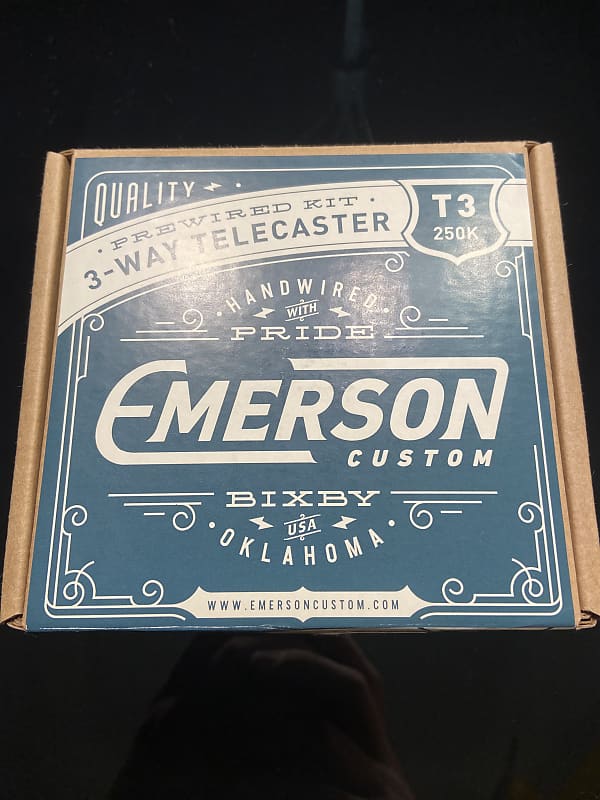 Emerson T3-250K Custom 3-Way Telecaster Prewired Kit w/ 250k | Reverb