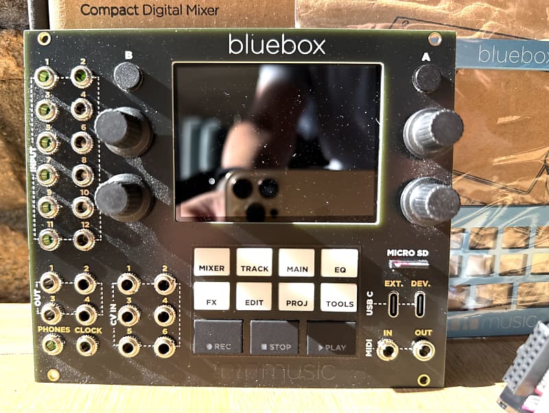 1010 Music Bluebox Eurorack Edition 2020s - Black w/ Blue | Reverb