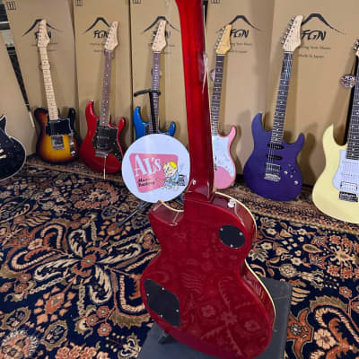 FGN Fujigen Guitars FUJIGEN LP STANDARD Super Flame Top | Reverb