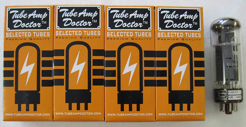 Tube Amp Doctor TAD EL34B-STR Factory Matched Quartet | Reverb