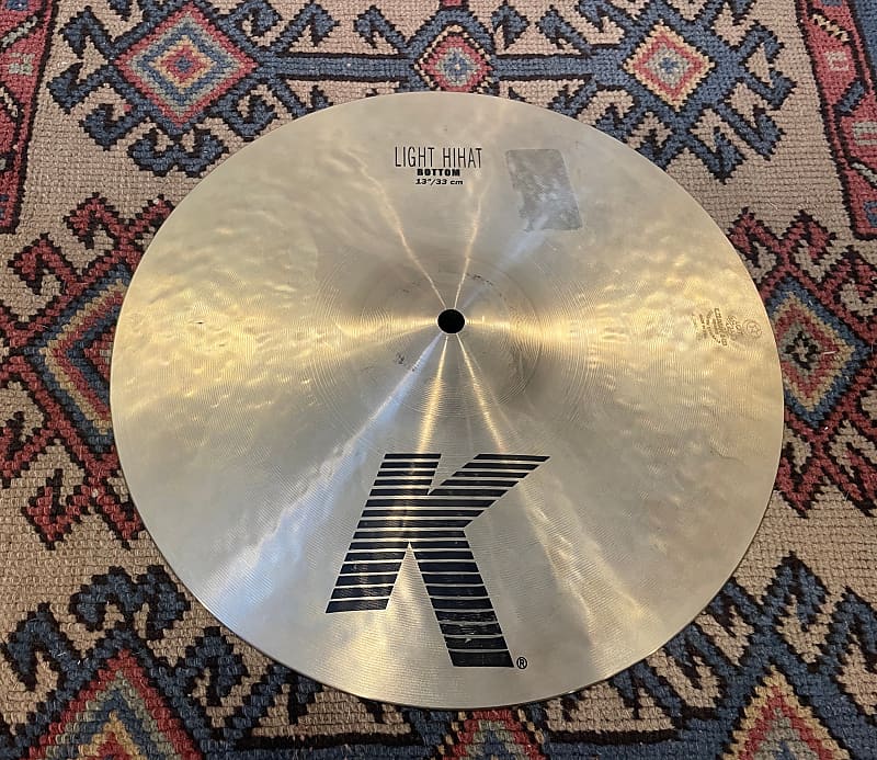 13" Zildjian K Light Hi-Hat Bottom Single Cymbal 1124g K0806 | Reverb
