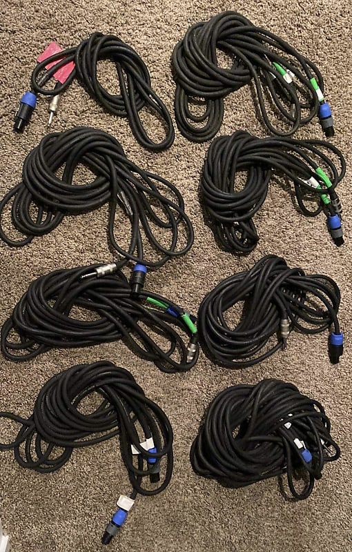 Live Wire Speakon-1/4" Heavy Duty Cables Black | Reverb