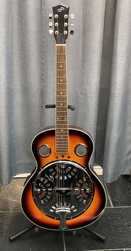 Rogue Classic Spider Resonator Sunburst Guitar w/ Soft Case & | Reverb