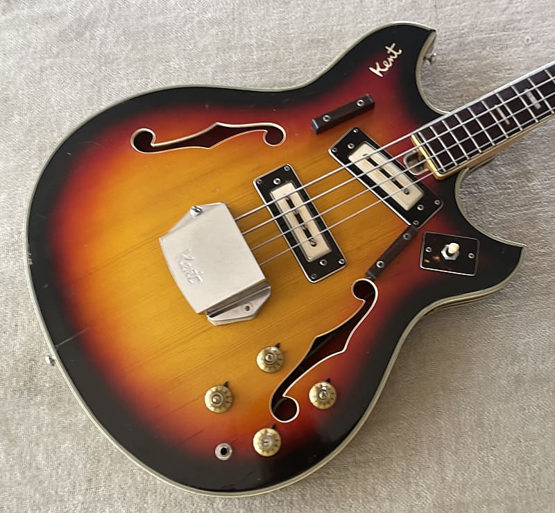 Vintage 1960’s Kent Hollowbody Electric Bass Model | Reverb Australia