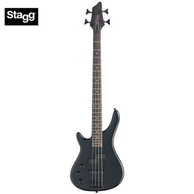 Stagg 4-String "Fusion" Electric Bass Guitar - Sleek, | Reverb