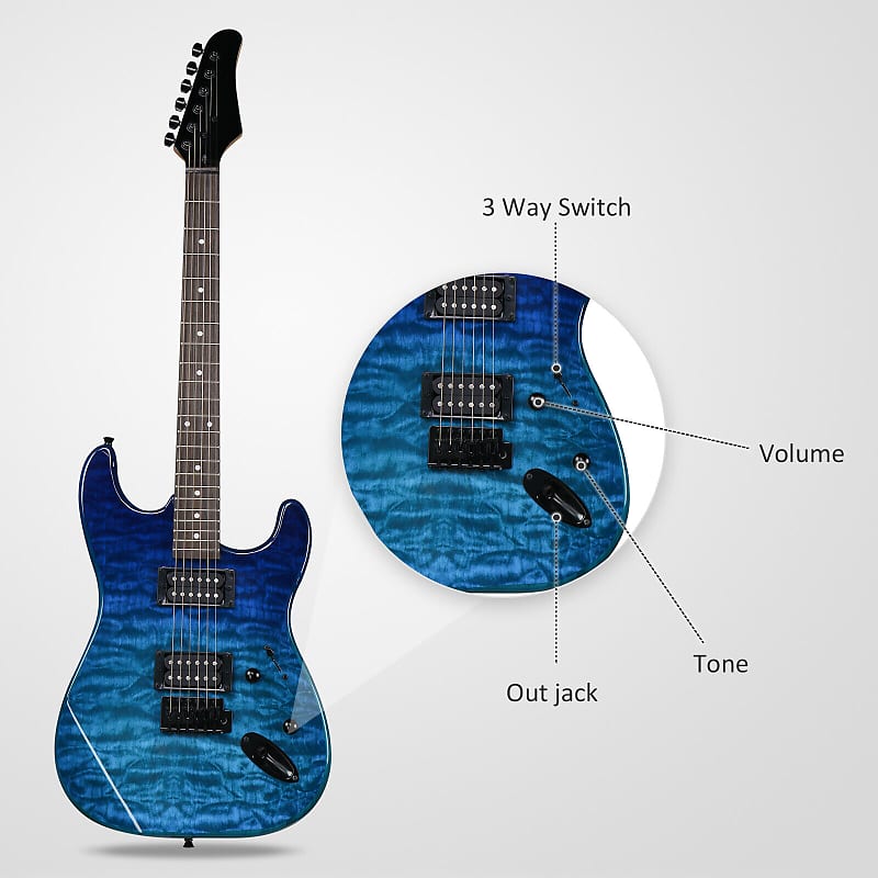 39in Technology Wood Fingerboard Electric Guitar Gradient | Reverb