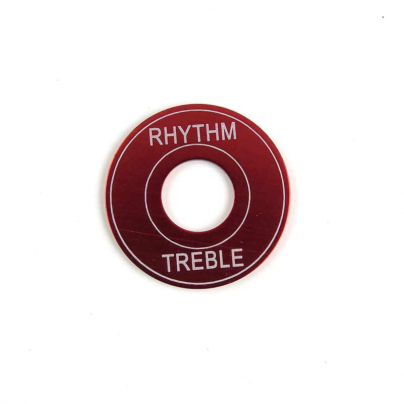 Toggle Switch washer Rhythm / Treble Ring ,Aluminum/Red | Reverb