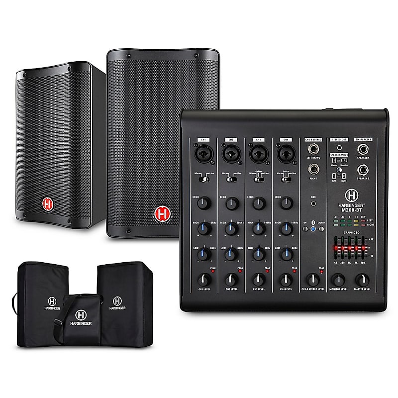 Harbinger M200-BT Portable PA With Bluetooth and Custom Carry | Reverb