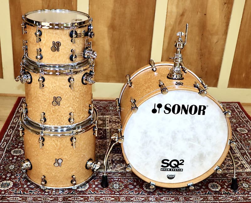 Sonor SQ2 4 Piece Birch Birdseye Amber | Reverb