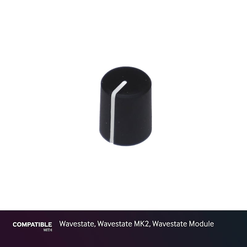Korg Black Knob with Line for Wavestate, Wavestate MK2, | Reverb