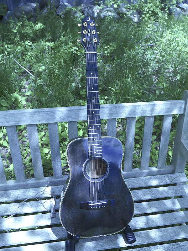 Acoustic Guitar Jimmy Moon Half Moon 2017 Black | Reverb