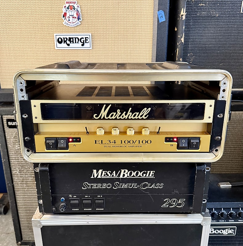 Marshall EL-34 100/100 Dual monobloc amplifier - Rack stereo | Reverb