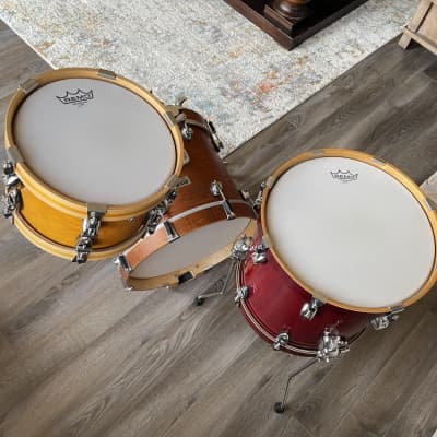 Ayotte Micro bop kit - wood hoops - 16” bass drum | Reverb