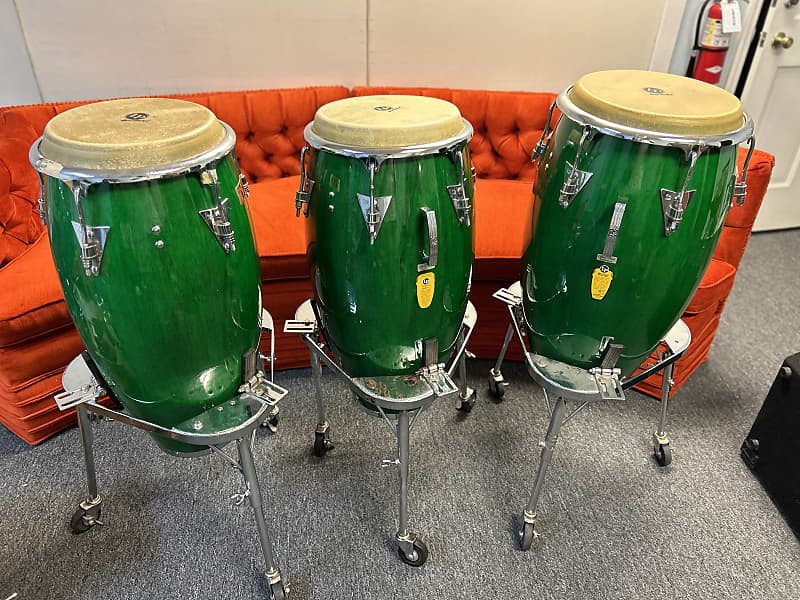 Latin Percussion 3 Piece Conga Set With Hardware 1995-1996 | Reverb