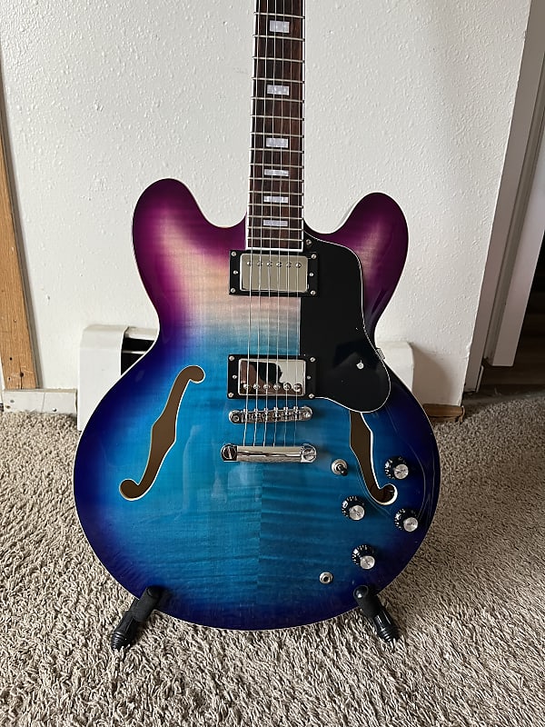 Custom Semi Hollow - Blueberry Burst | Reverb