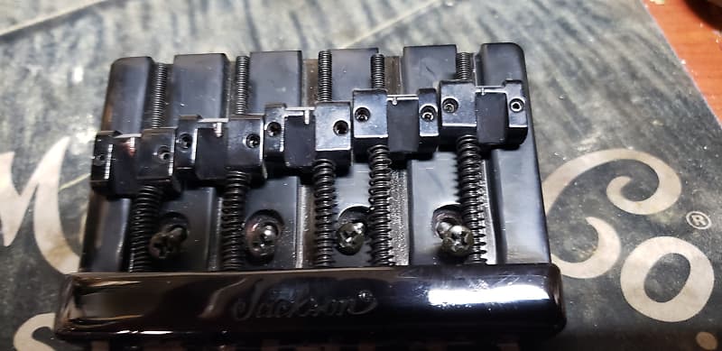 Jackson 5 strings bass bridges 2023 - black | Reverb