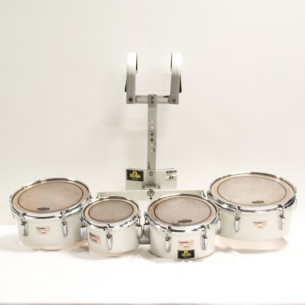 Yamaha Power-Lite Series Tenor Marching Quad Set with Carrier | Reverb