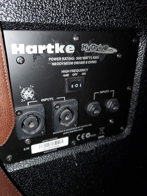 Hartke HyDrive 115 500-Watt 1x15" Bass Speaker Cabinet 2010s | Reverb