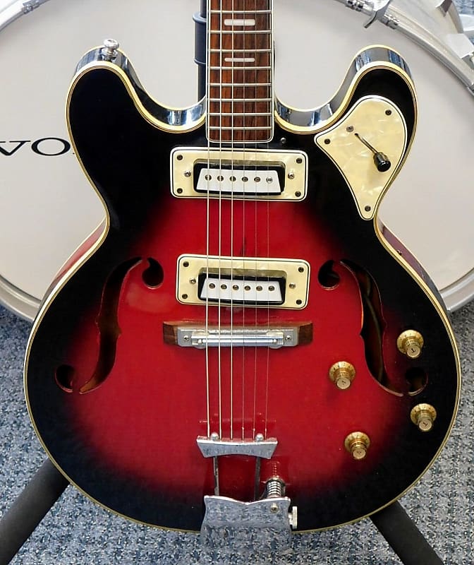 Vintage 1960's Bruno/Matsumoku Maxitone Dbl Cutaway Hollow | Reverb