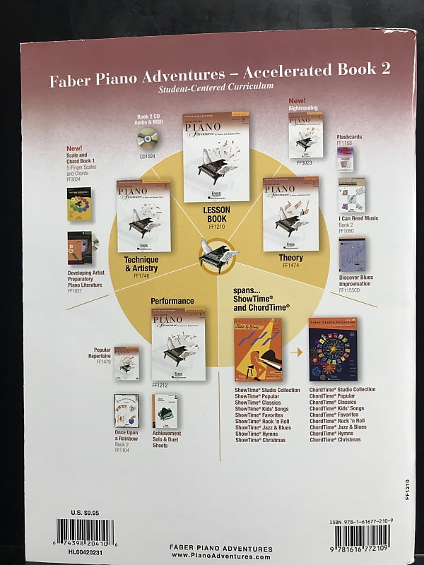 Faber Accelerated Piano Adventures for Older Beginner Lesson | Reverb