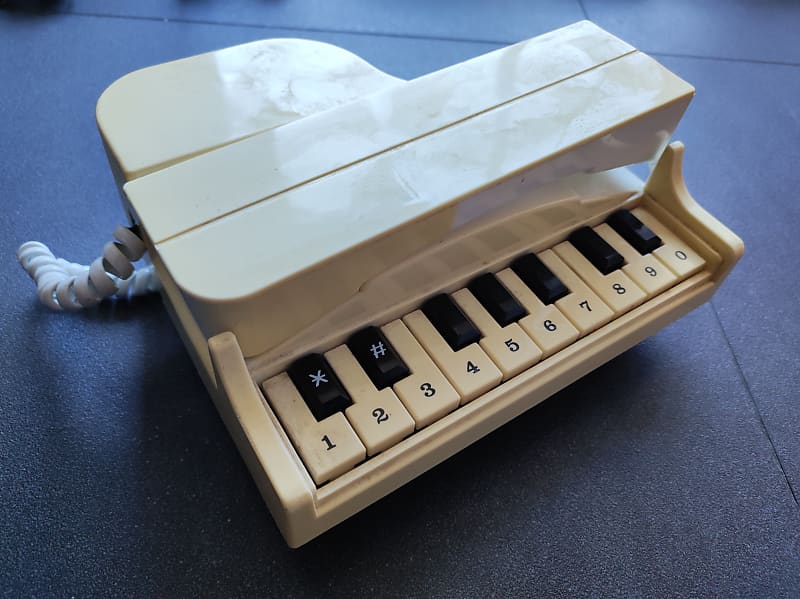 LO-FI Vintage Phone Grand Piano Shaped Microphone 1980's - | Reverb