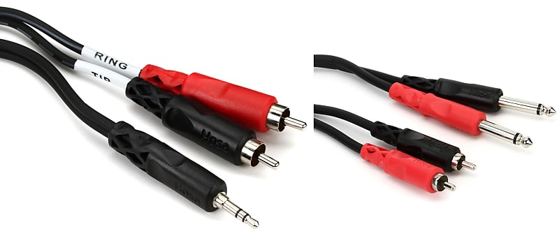 Hosa CMR-210 Stereo Breakout Cable - 3.5mm TRS Male to Left | Reverb