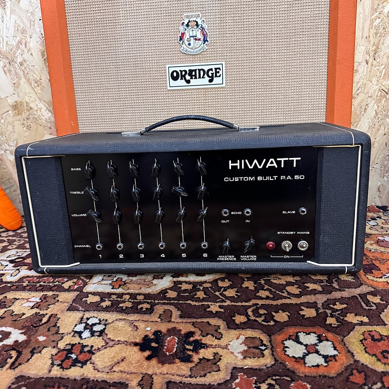 Vintage 1973 Hiwatt Custom Built PA50 50w DR512 Valve | Reverb