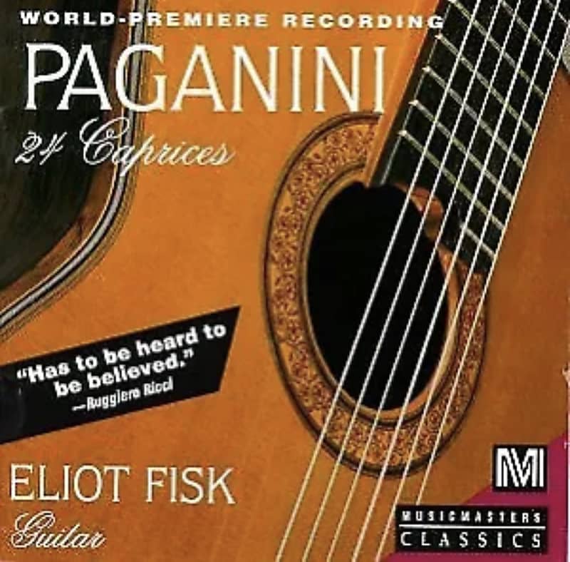 Pagannini Paganini: 24 Caprices arranged for Guitar Elliot | Reverb