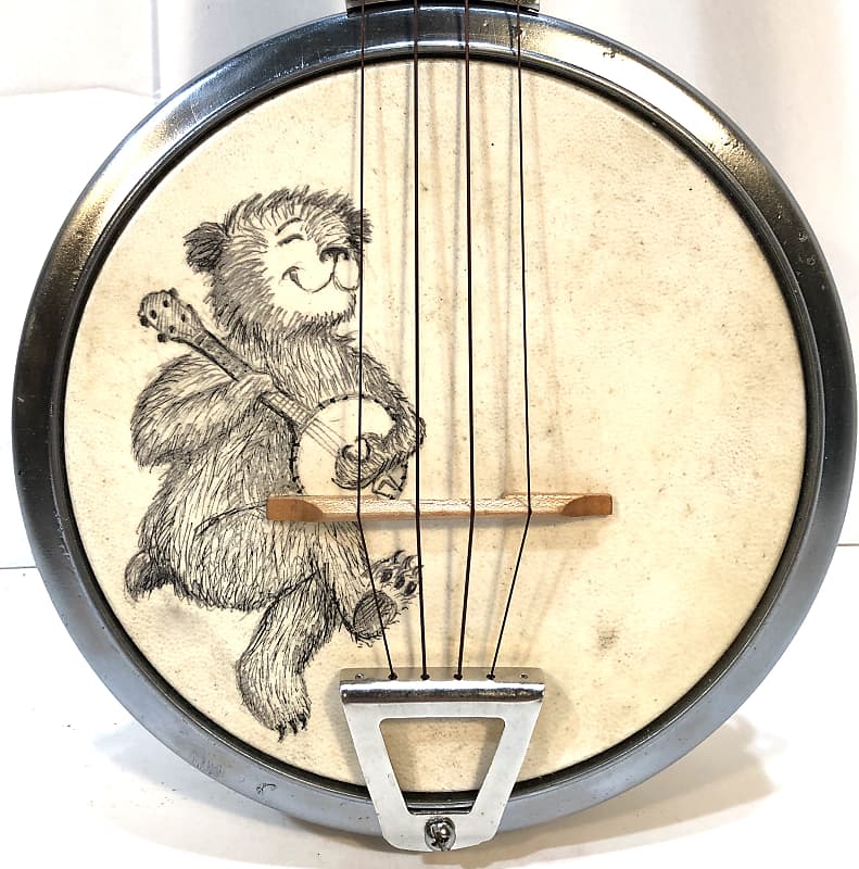Dixie vintage banjo uke banjolele with painted head The banjo | Reverb