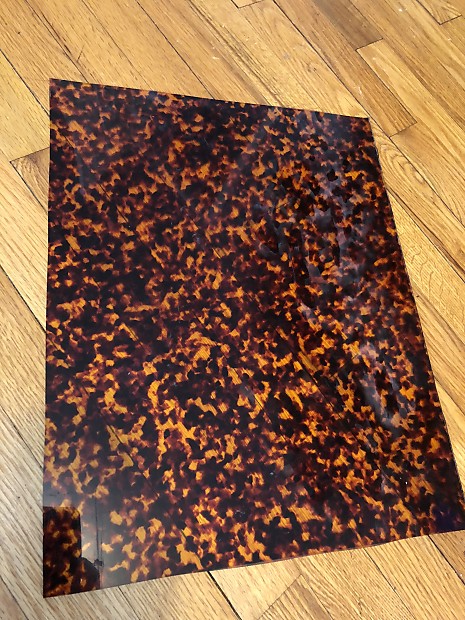 Large Tortoise Celluloid Pickguard Sheet Blank Electric | Reverb