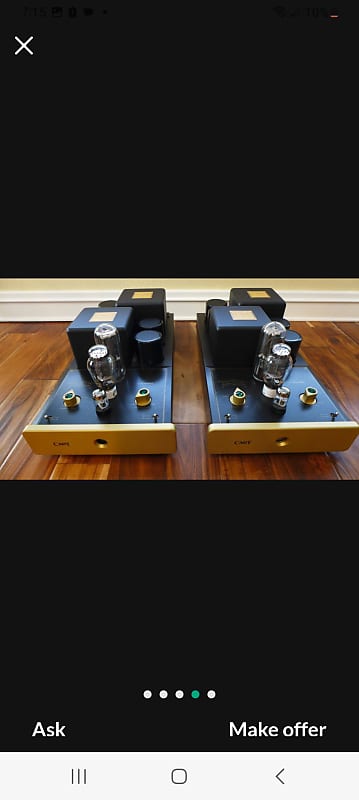 Cary 805c tube amplifiers Mid 90's - Black & gold | Reverb