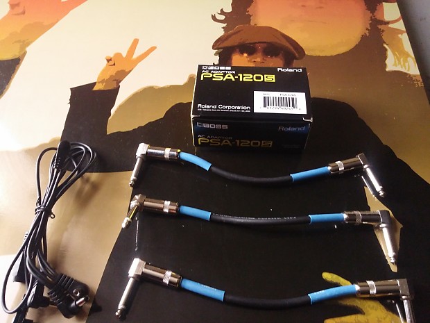 Boss AC Adaptor PSA-120s, Live Wire patch cables and 5-way | Reverb