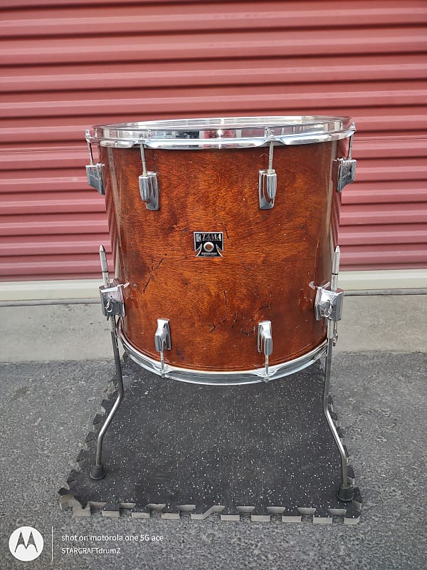 Tama Superstar 18x16 Floor Tom Early 80s - Mahogany | Reverb