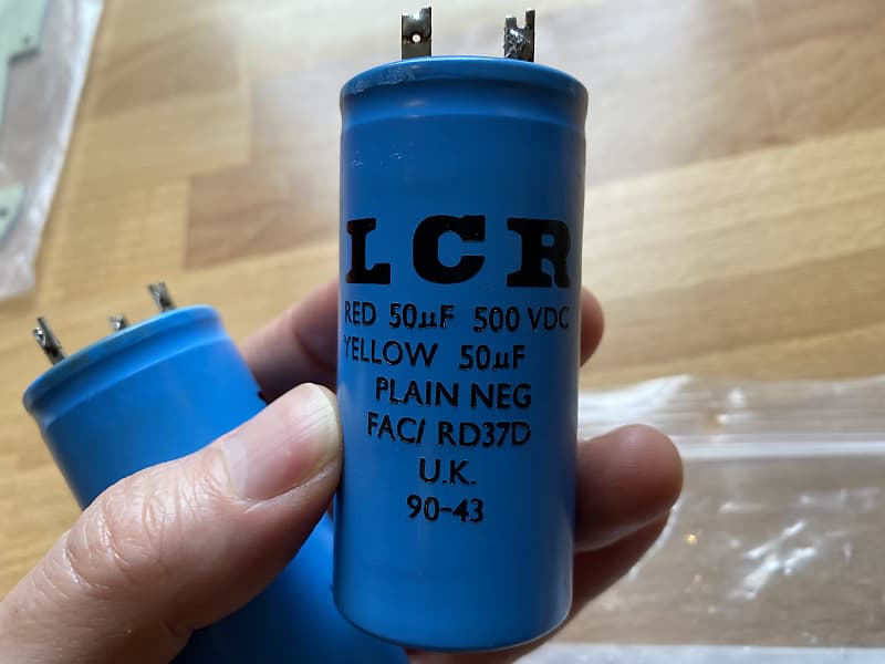 LCR Filter Capacitors 50uF+50uF+500 VDC 1990 Marshall JCM 900 | Reverb