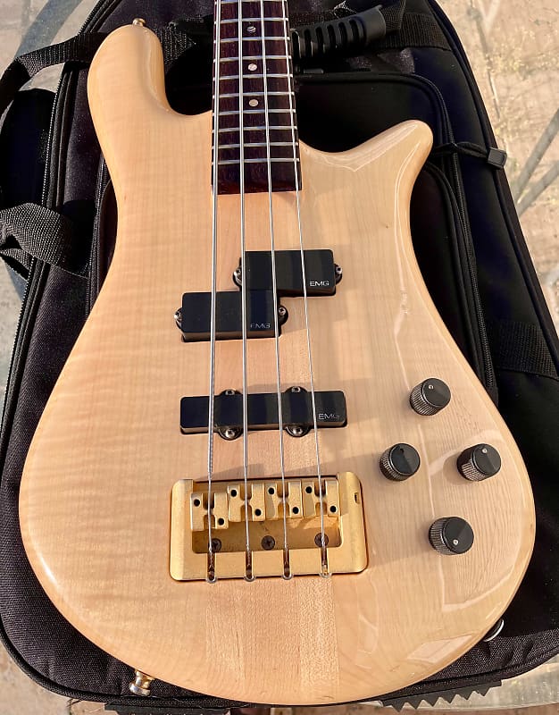 Spector Ns-2 carved body neck thru - Natural flame | Reverb